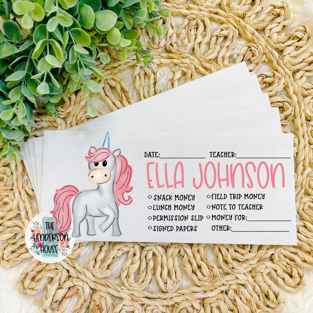 Back to School Envelopes | School Stationary | Personalized Envelopes ...