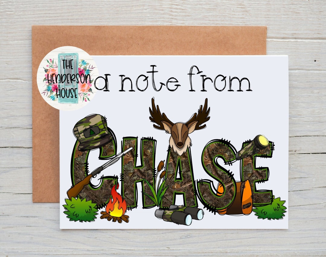 Note Cards | Hunting Note Cards | Personalized Stationary Cards | Thank ...