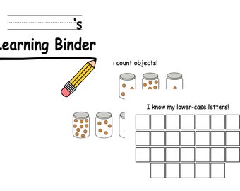 Pre K Learning Binder - Etsy
