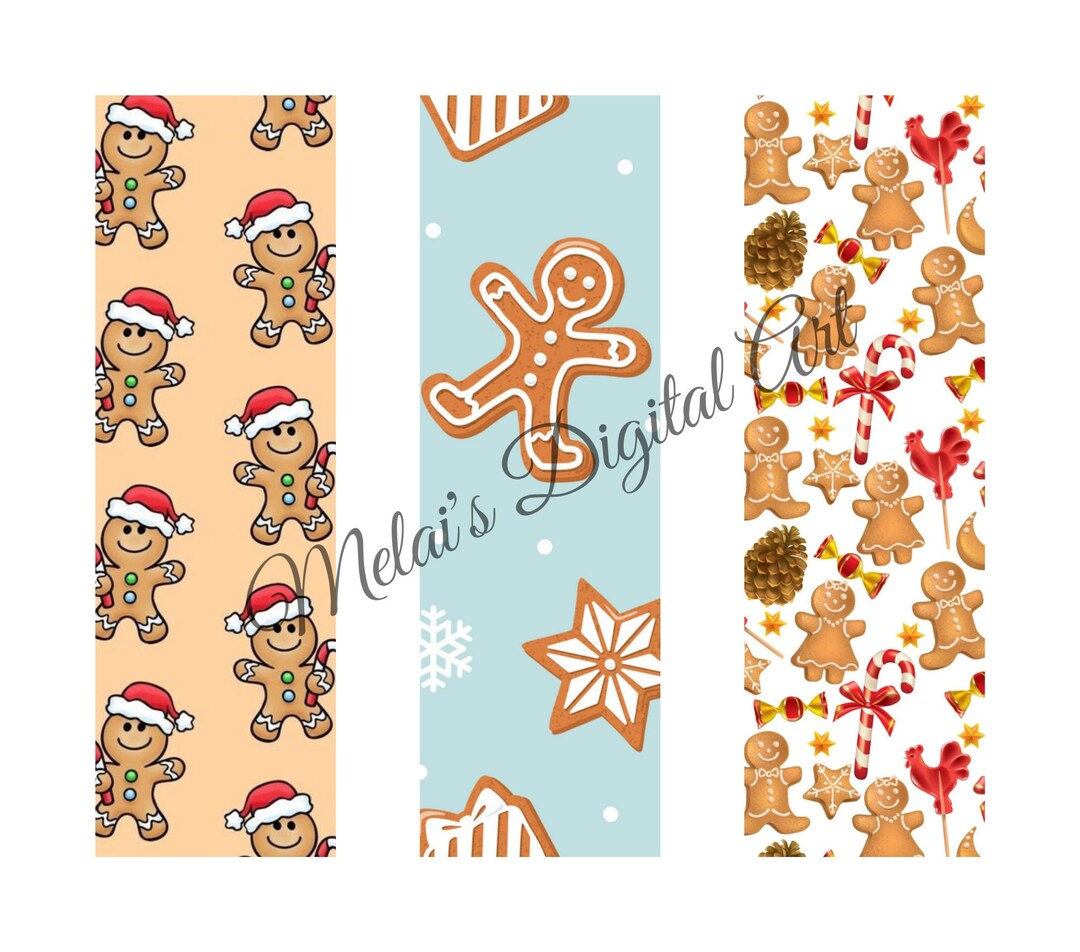Gingerbread Christmas Custom Pen Wraps, Epoxy Pen Decal Set, Instant ...