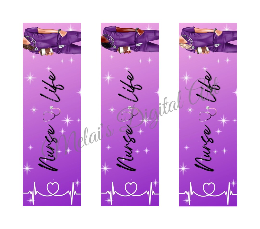 Purple Nurse Life Pen Wraps, Medical Pen Decals, Instant Download ...