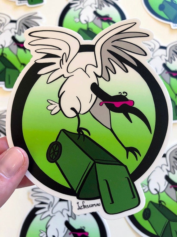 Bin Chicken live Fast Eat Trash Ibis Vinyl Car - Etsy