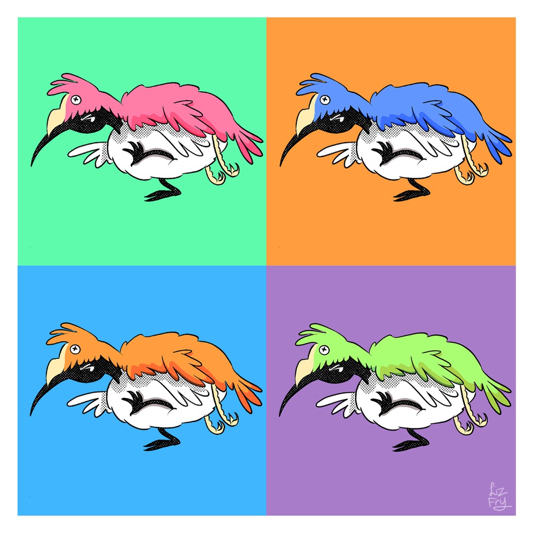 Ibis in Chicken's Clothing 8x8 Print - Aussie Wall Art - Bin Chicken ...