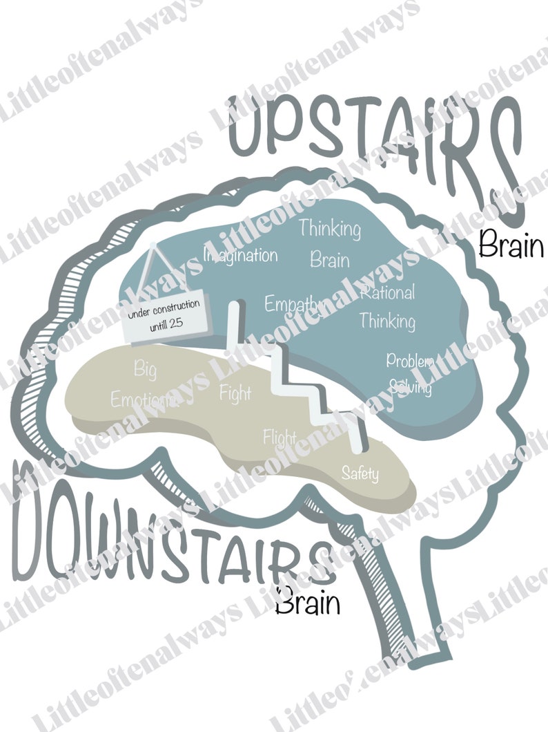 Brain Poster Print, Child Development, Psychology Art, Therapy Print ...