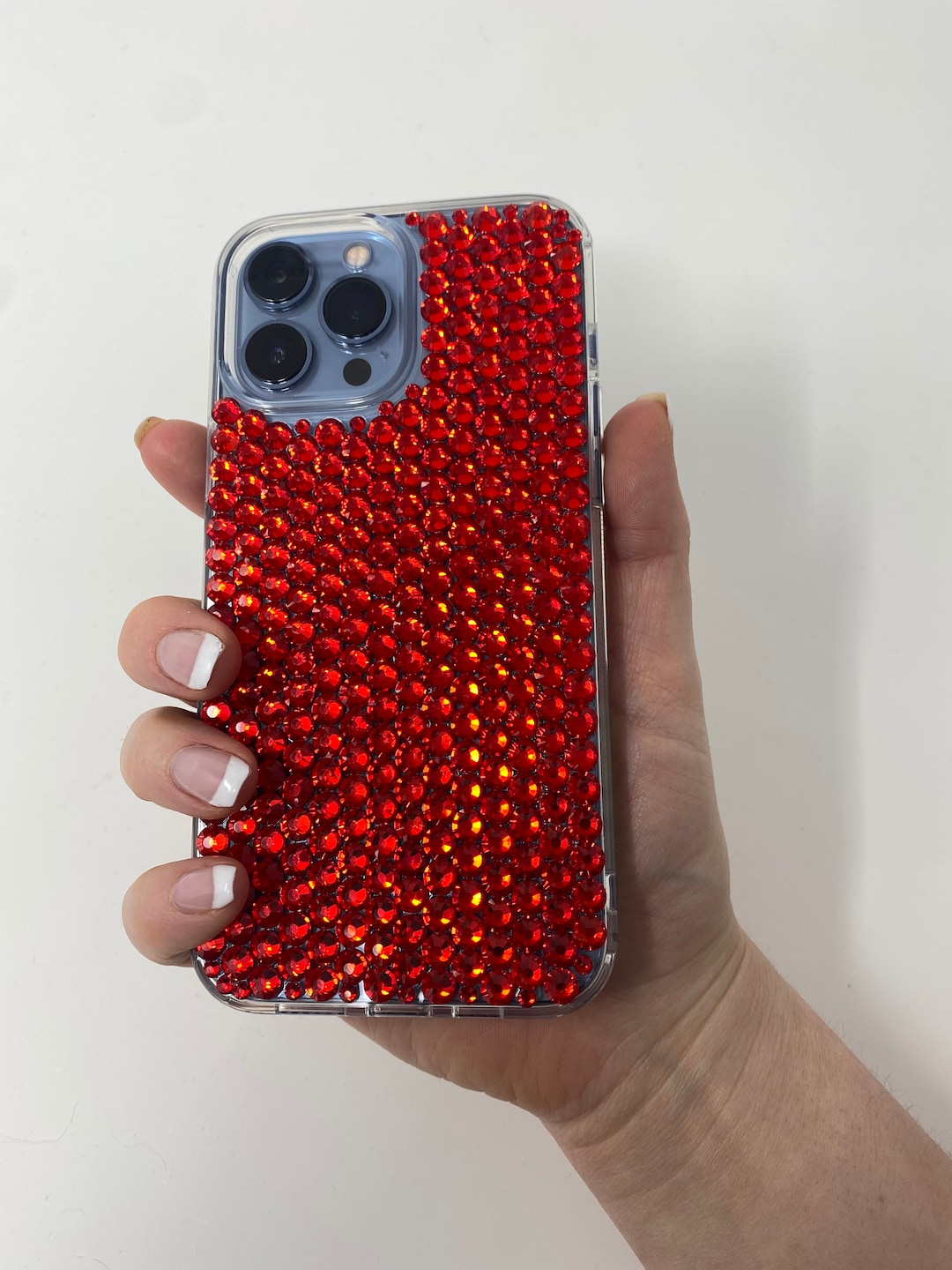 Handmade Ruby Red Crystal Rhinestone iPhone Case - Etsy
