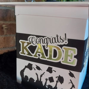 Graduation Card Box/ Customizable Graduation Card Box/ Graduation Party ...