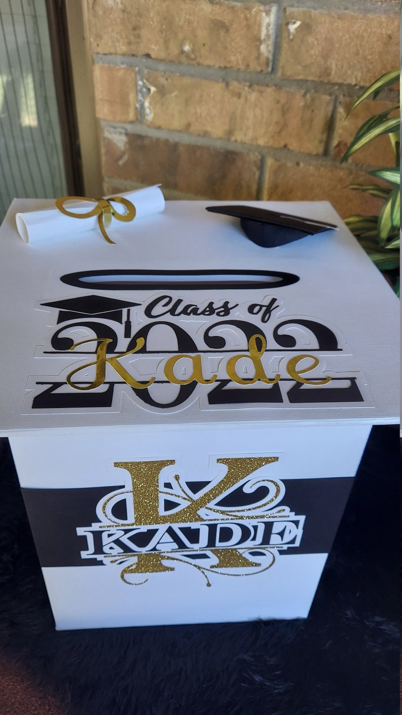 Graduation Card Box/ Customizable Graduation Card Box/ Graduation Party ...