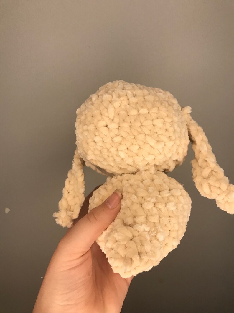 Cream Colored Crochet Bunny - Etsy