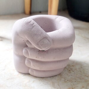Cement Hand Planter | Concrete Hand Pot | Hand-shaped Planter | Unique ...