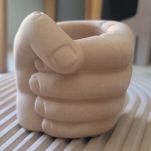 Cement Hand Planter | Concrete Hand Pot | Hand-shaped Planter | Unique ...