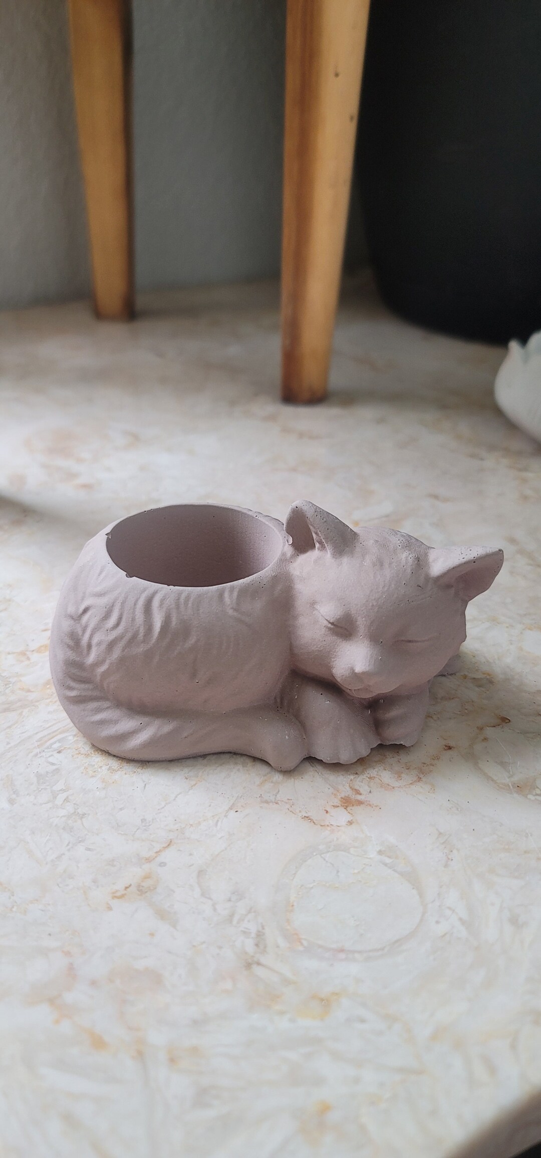 Cement Cat Planter | Cat-shaped Planter | Cement Planter | Succulent ...