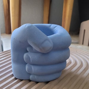 Cement Hand Planter | Concrete Hand Pot | Hand-shaped Planter | Unique ...