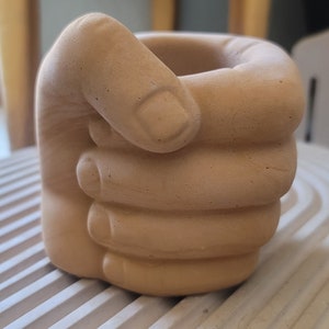 Cement Hand Planter | Concrete Hand Pot | Hand-shaped Planter | Unique ...