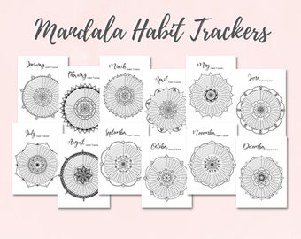 Habit Trackers Coloring - Etsy