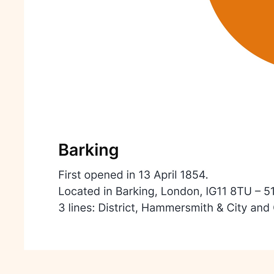 Barking Station London Underground Print Tube Map Pantone Station ...