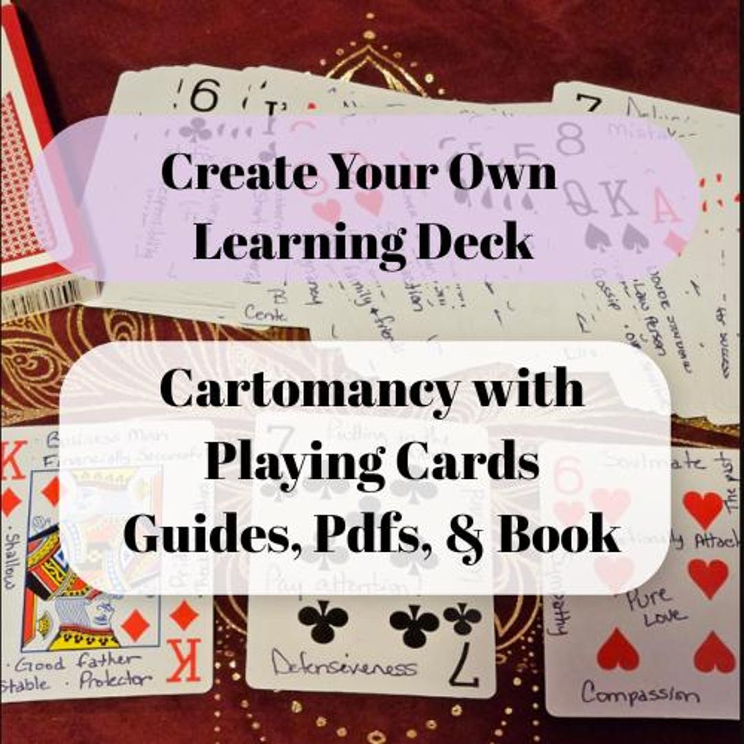 Cartomancy Printable Learners Deck – Create Your Own Deck for Beginners ...