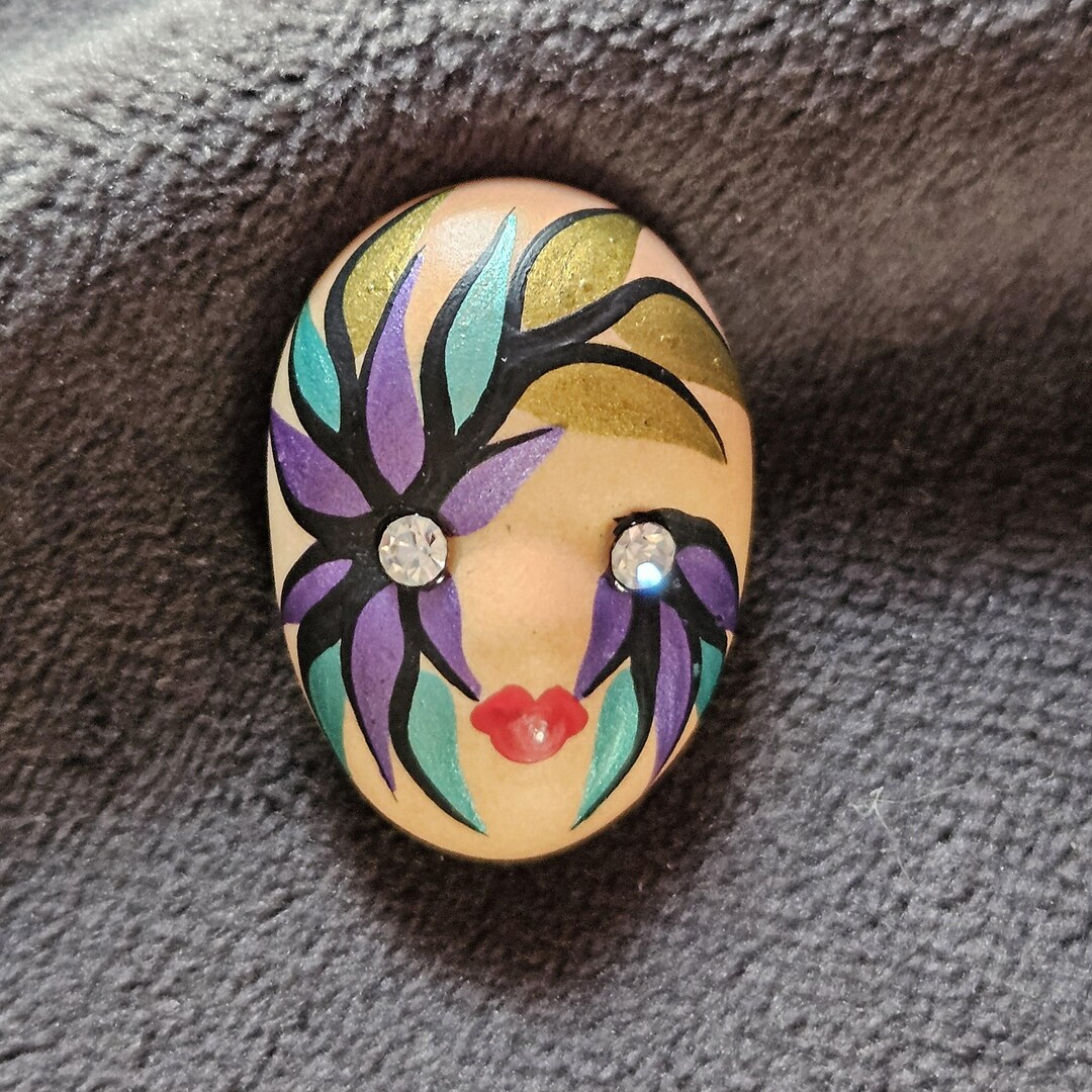 Enchanted Vintage Mask Pin – Spirit Protection, Psychic Connection ...