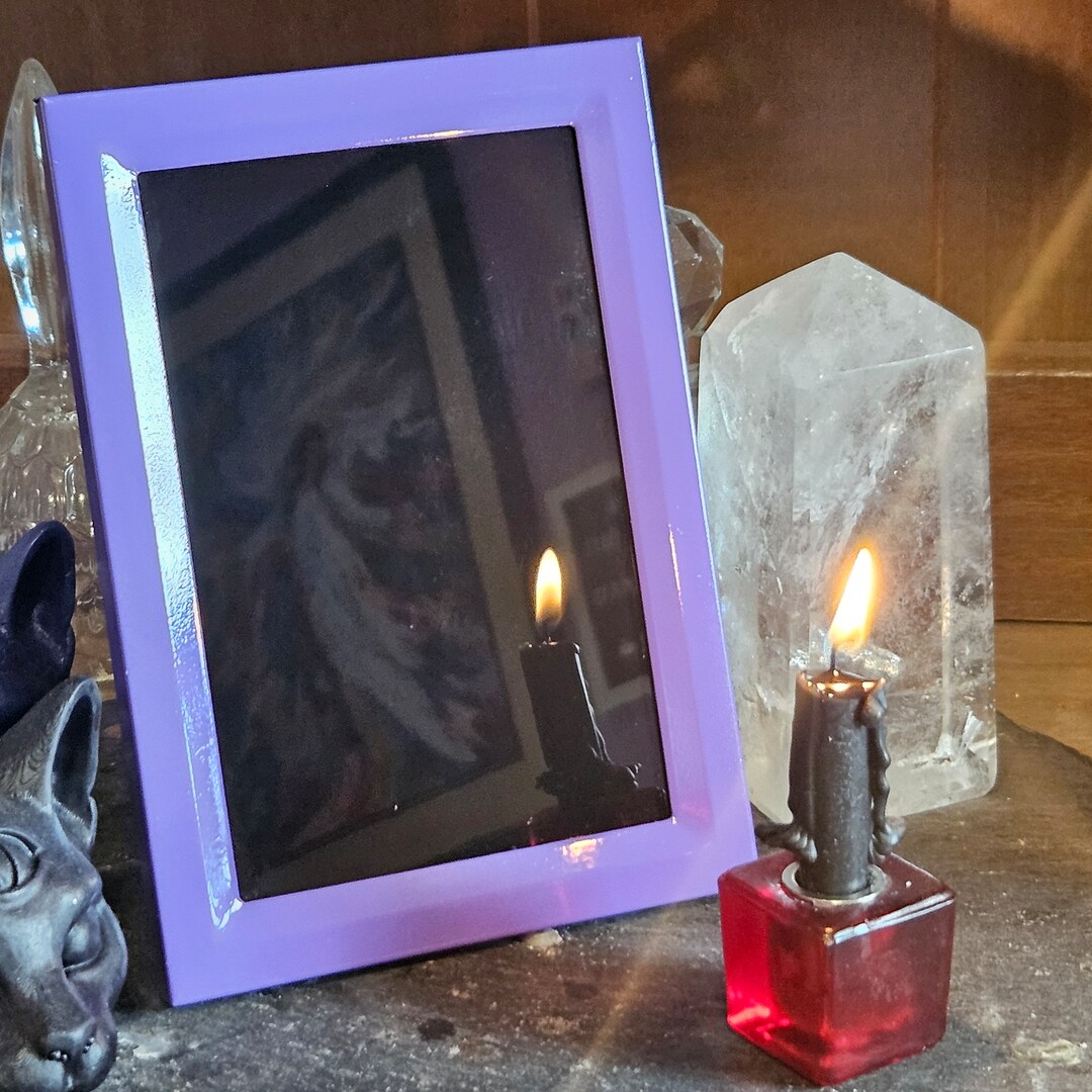 Scry Black Mirror Divination Tool for Witchcraft, Seance, Spirit ...