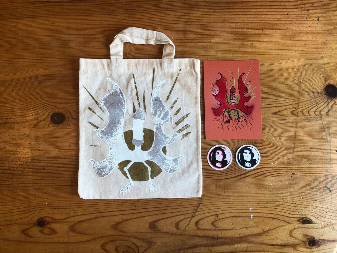 ALIEN GOODIE BAG, Alien Postcard, Screen Print Sticker, Letterpress ...