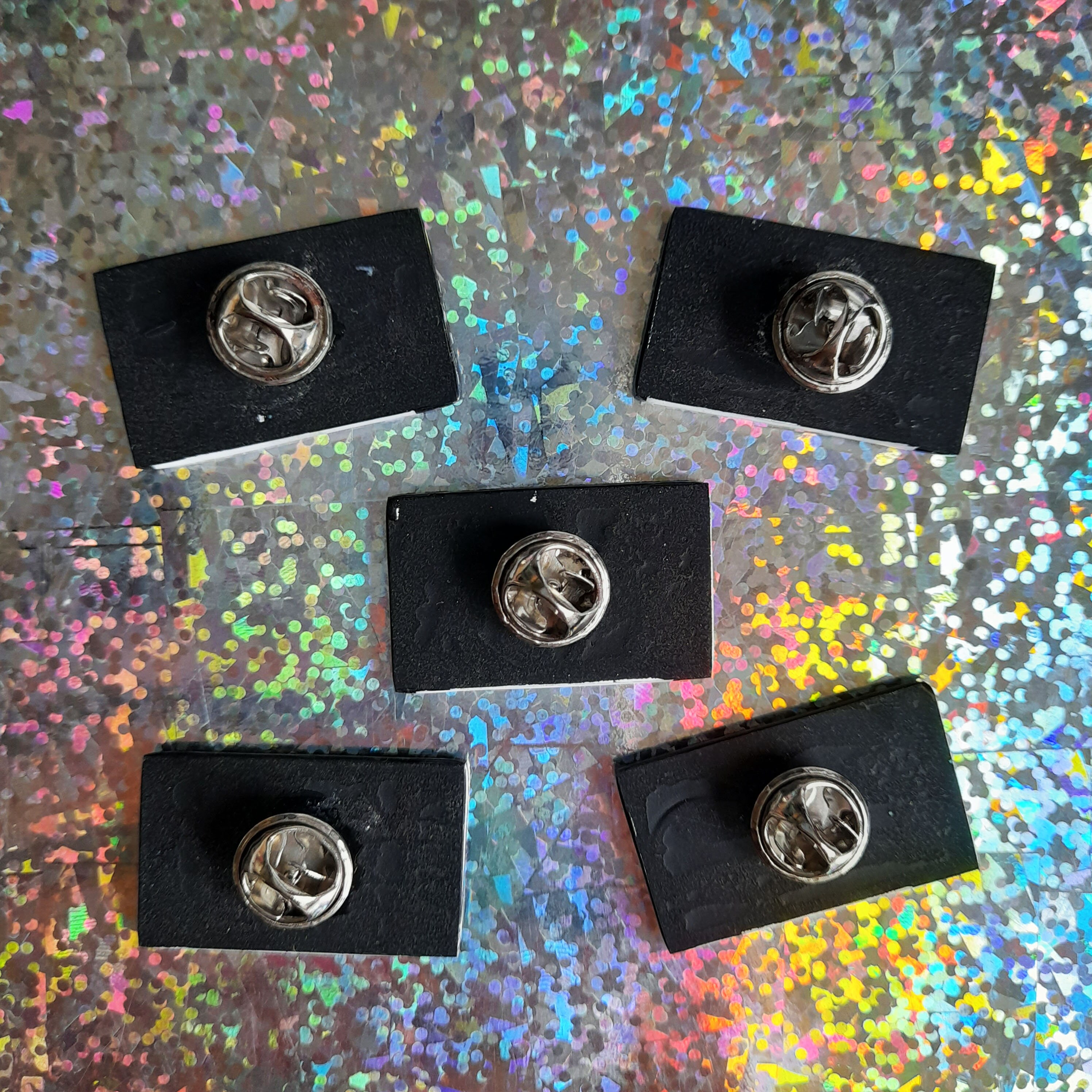 Mini VHS Video Tape Pin Badge // Handmade Polymer Clay Cute Cartoon ...