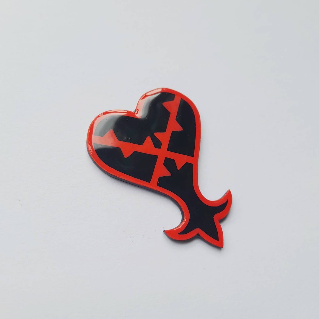 Heartless Emblem // Kingdom Hearts Inspired Pin Badge OR Fridge Magnet ...