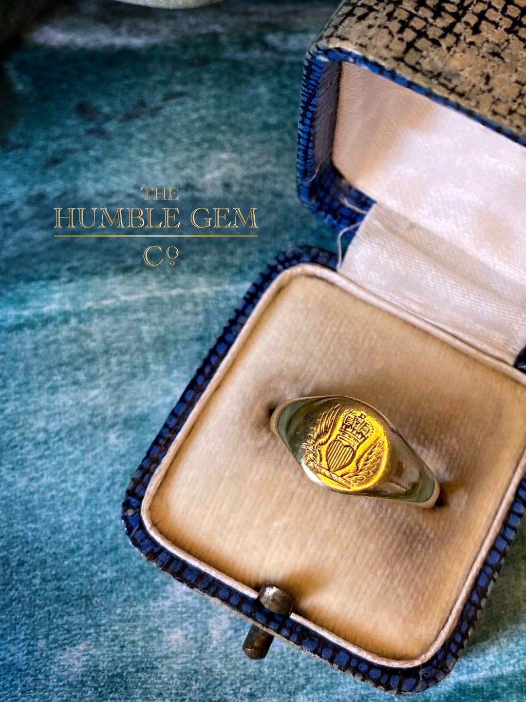 Antique Claddagh Signet Ring 18ct Yellow Gold - Etsy