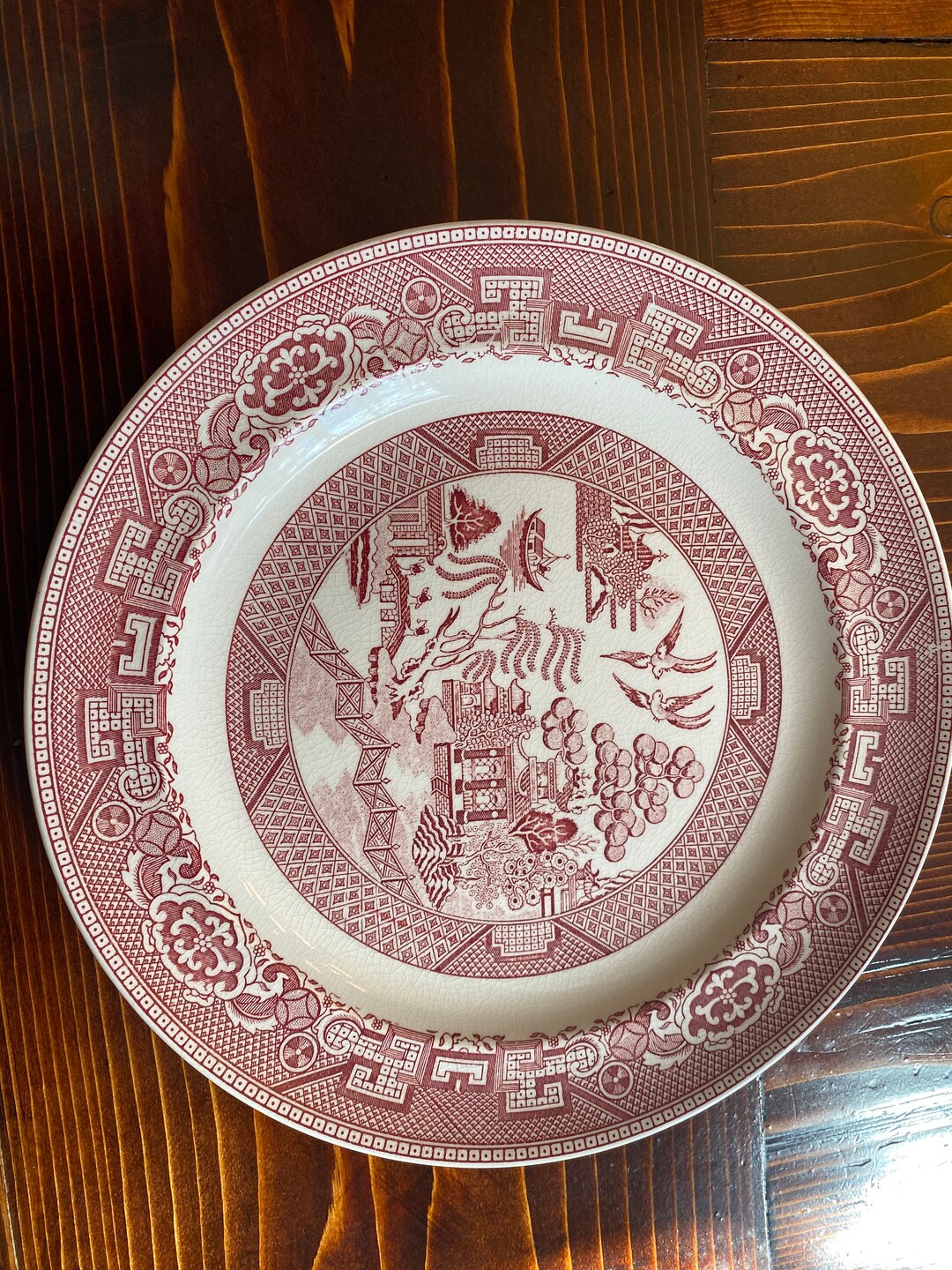 Red Willow Plate - Etsy