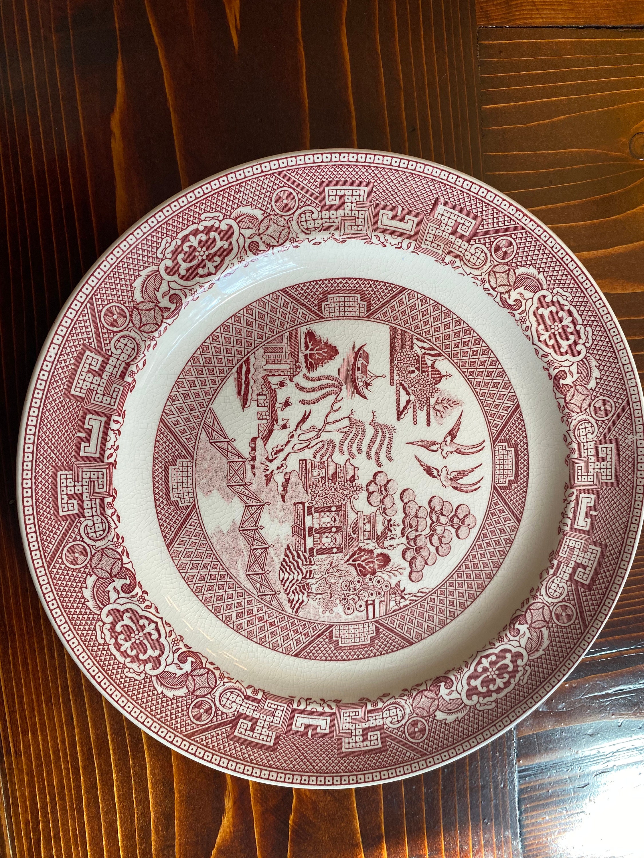 Red Willow Plate - Etsy