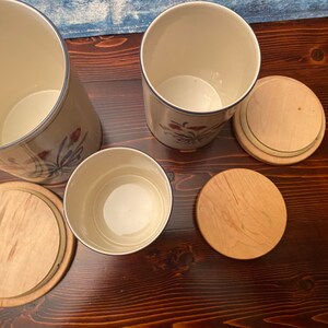 Poppies on Blue Canister Set - Etsy
