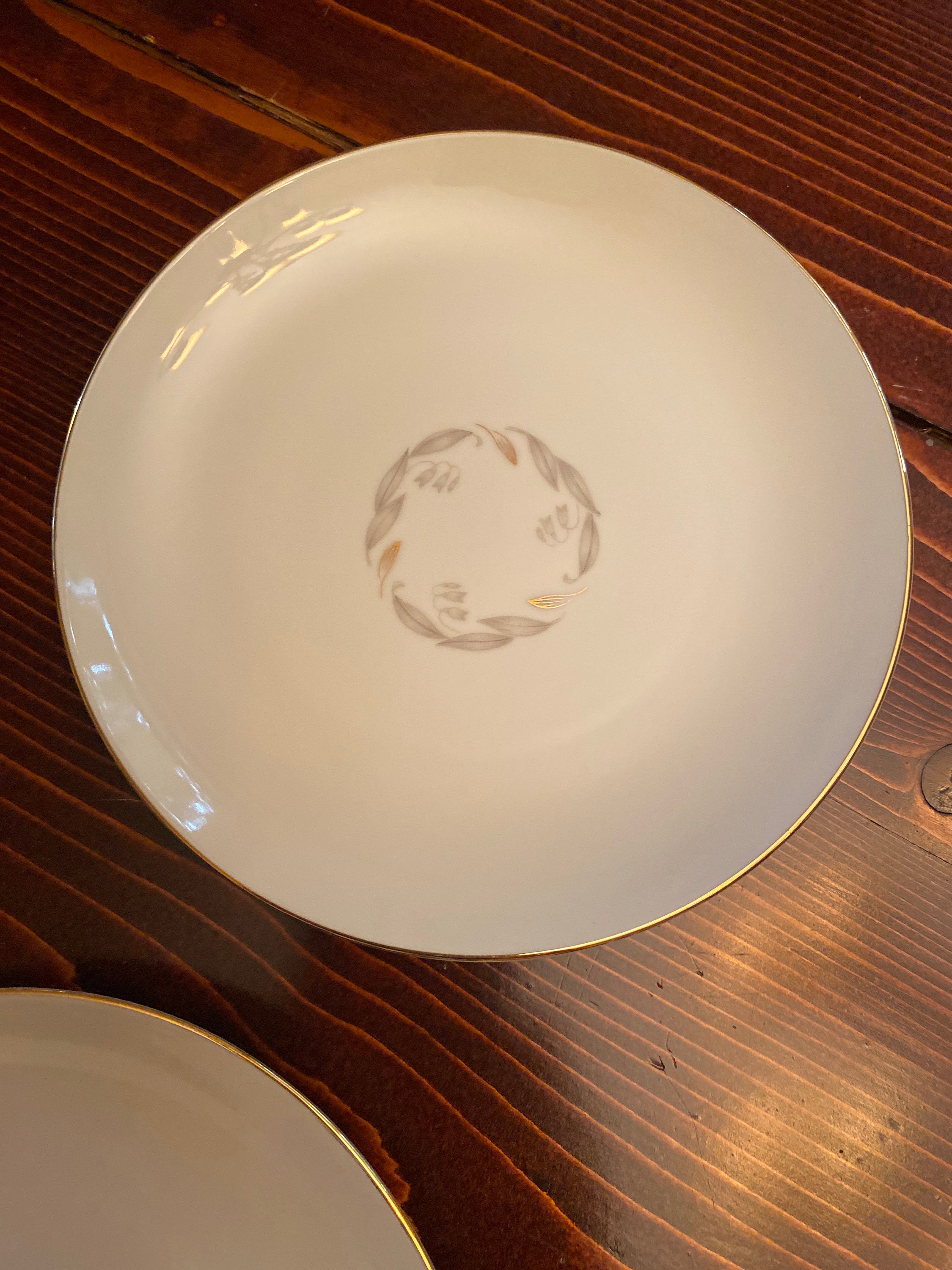 Kayson Golden Fantasy Fine China Set of 4 Dessert Plates - Etsy