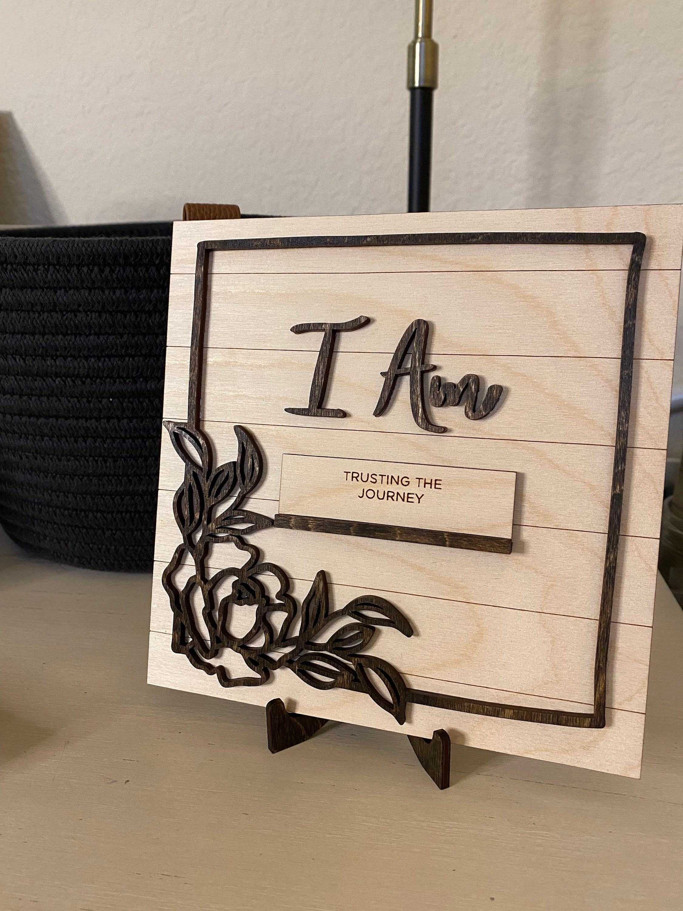 Positive Affirmation Wooden Sign and Stand - Etsy