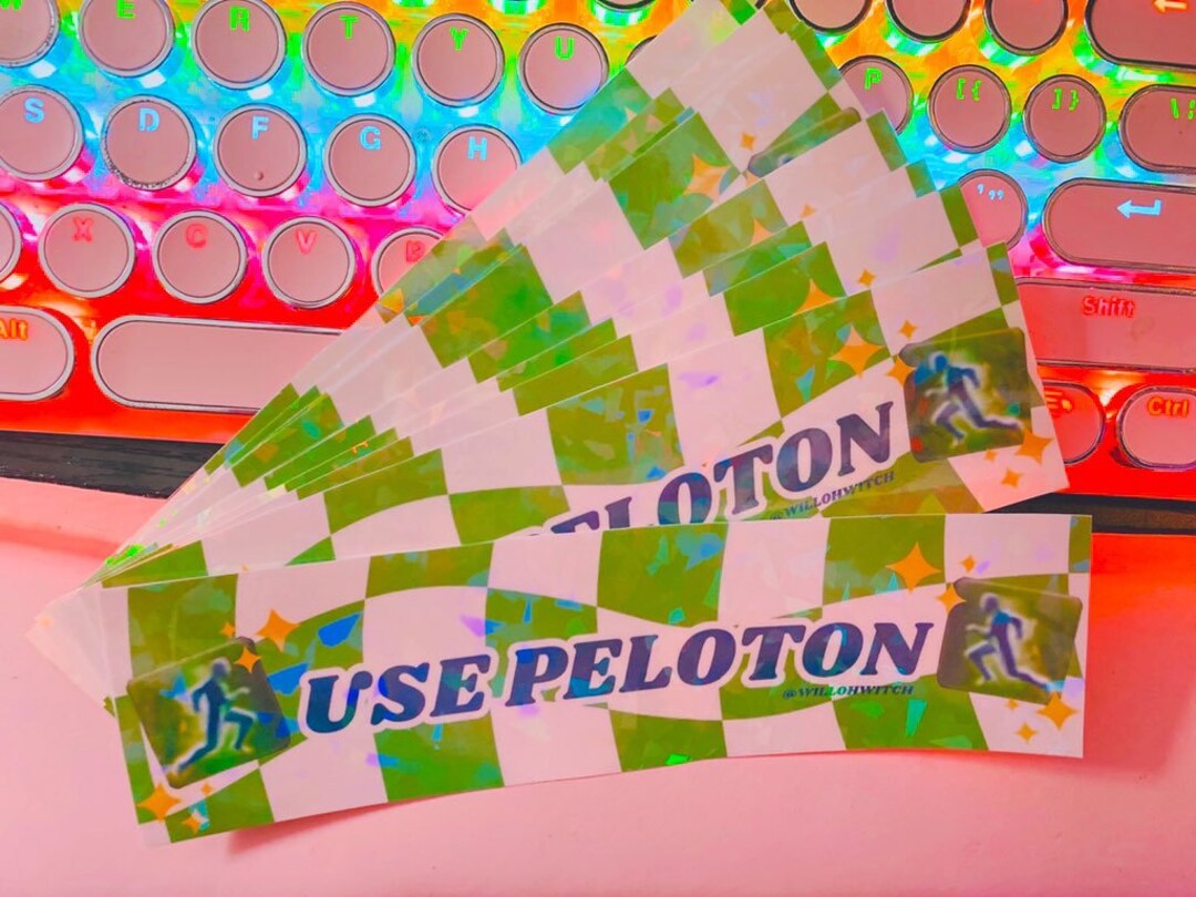 Use Peloton Holographic Meme Bumper Style Sticker - Etsy