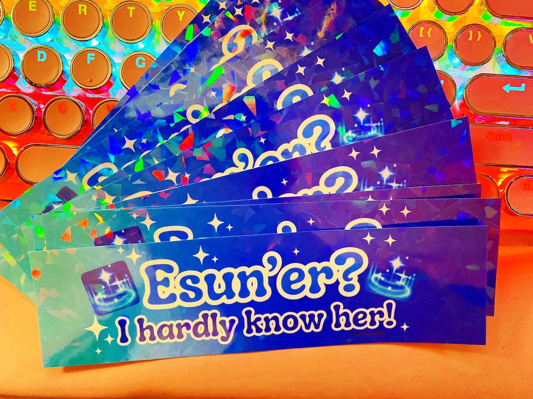 Final Fantasy 14 Esuna Meme Holographic Bumper Style Sticker - Etsy