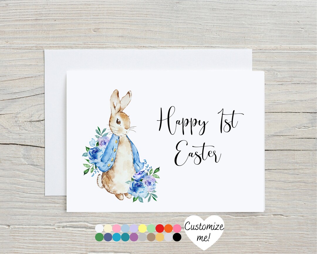 First Easter Card | Pink or Blue | Baby Girl & Baby Boy Styles ...