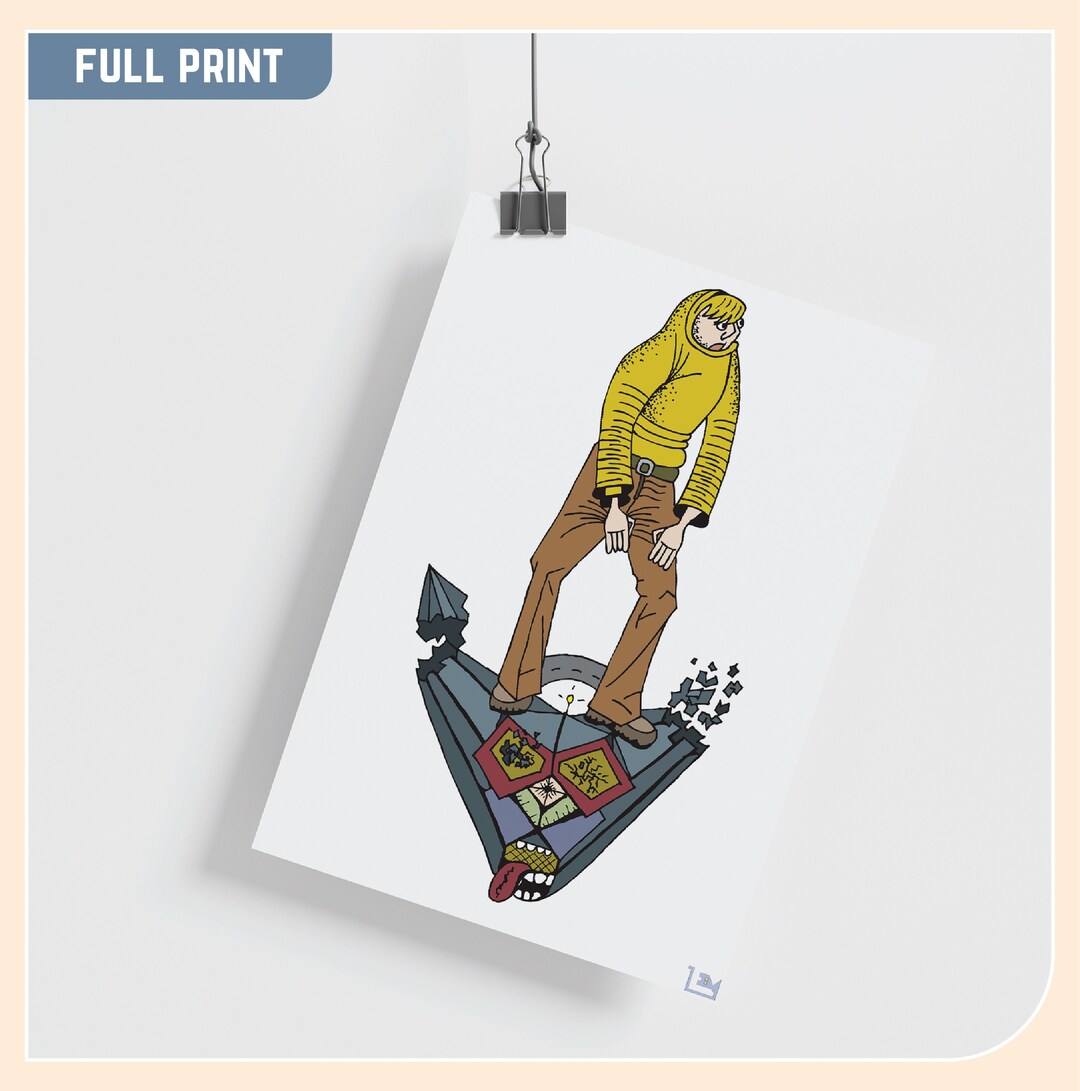 Monty Python Figure Michael Palin, Wall Illustration Art, Idiot ...