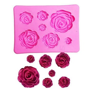 Rose Silicone Mold, Rose Silicone Chocolate Mold. Rose Baking Mold ...
