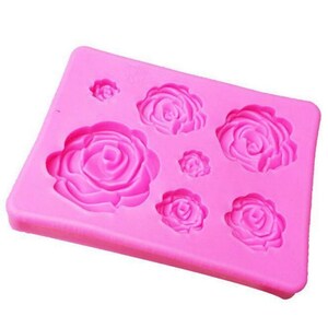 Rose Silicone Mold, Rose Silicone Chocolate Mold. Rose Baking Mold ...