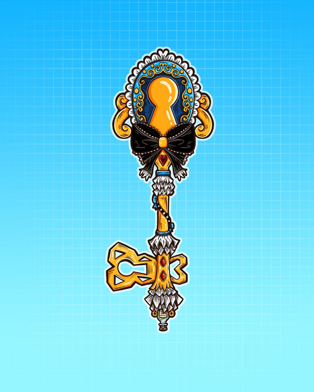 Magical Key: Alice in Wonderland Vinyl Sticker - Etsy