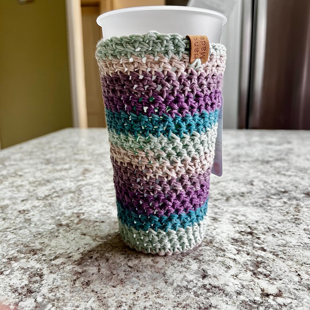 Crochet Coffee Cup Koozie, Custom 24oz Starbucks Sleeve - Etsy