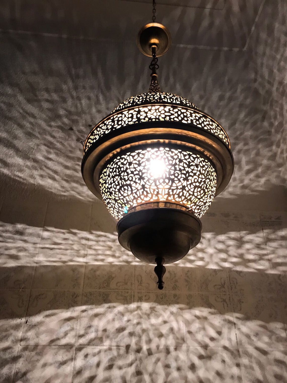Moroccan Ceiling Light Fixture, Moroccan Light, Moroccan Lamp Hanging ...