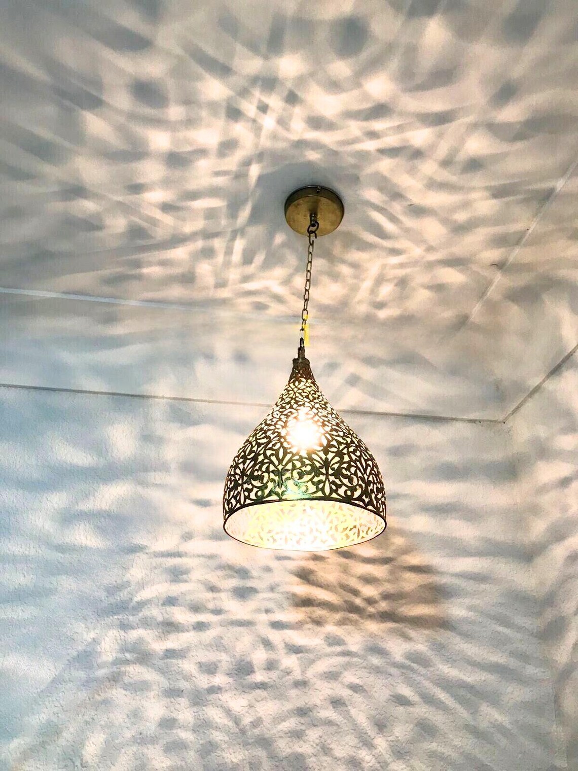 Moroccan Lamp Shade, Moroccan Lamp Hanging, Ceiling Light Fixture ...