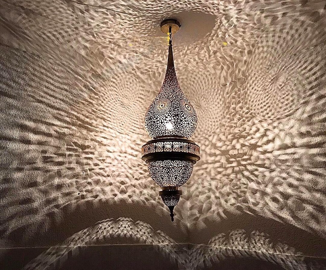 Moroccan Lamp, Moroccan Ceiling Light Fixture, Moroccan Light, Moroccan ...