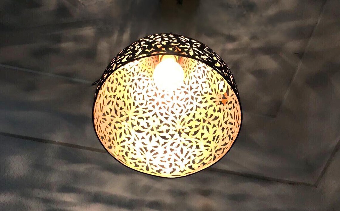 Moroccan Lamp Shade, Moroccan Lamp Hanging, Ceiling Light Fixture ...