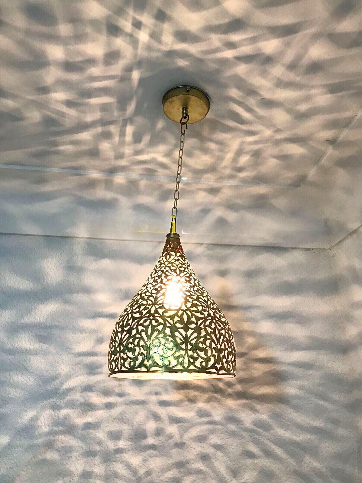 Moroccan Lamp Shade, Moroccan Lamp Hanging, Ceiling Light Fixture ...