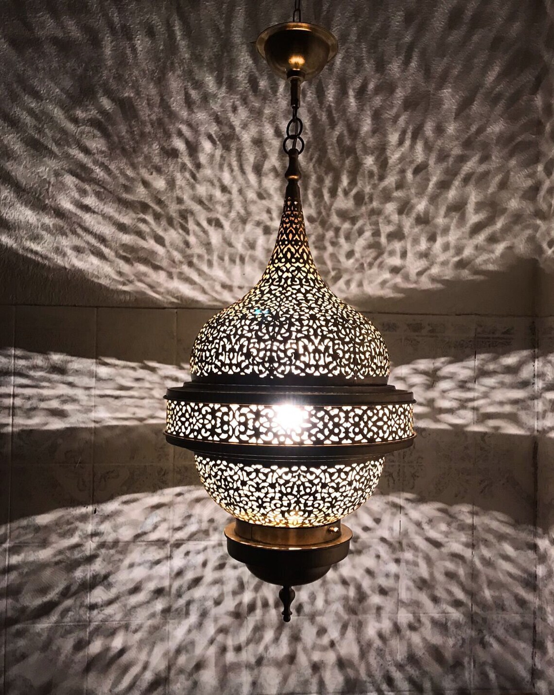 Moroccan Ceiling Light Fixture, Moroccan Light, Moroccan Lamp Hanging ...