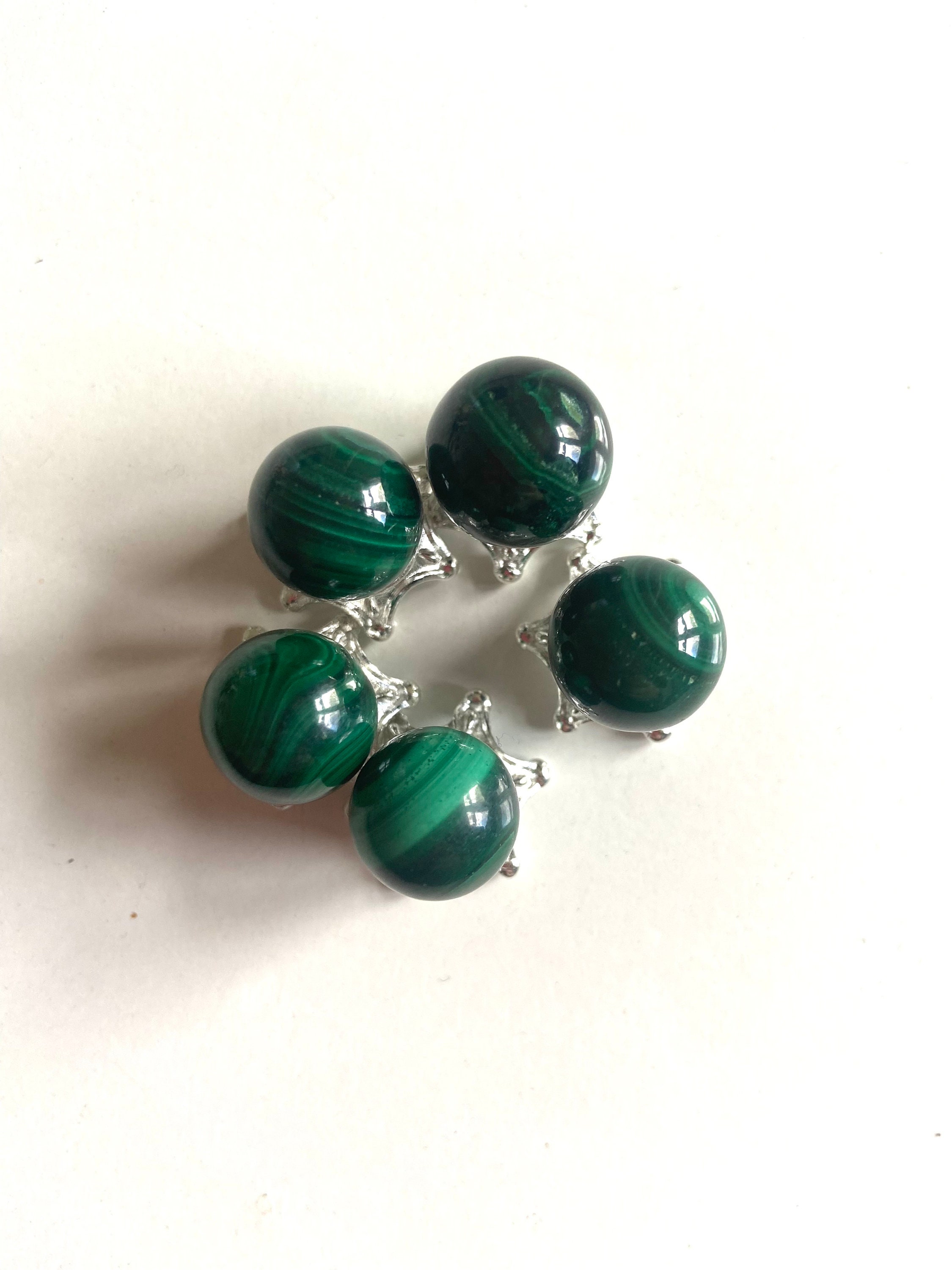 mini malachite spheres healing crystals gifts idea mini sphere crystal malachite Home & Living ...