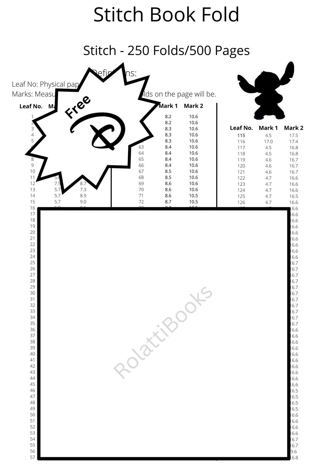 14. Stitch - Lilo & Stitch Book Fold - Disney - 250 Folds - Free Disney ...