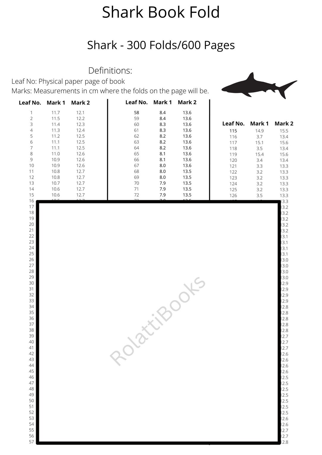 29. Shark Book Fold - Shark - 300 Folds - Pattern Only - Free ...