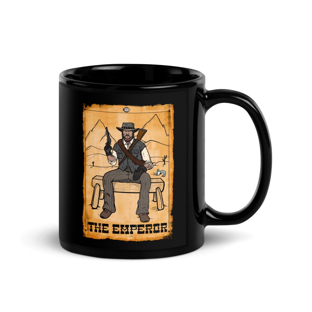 JOHN the Emperor Black Glossy Mug - Etsy