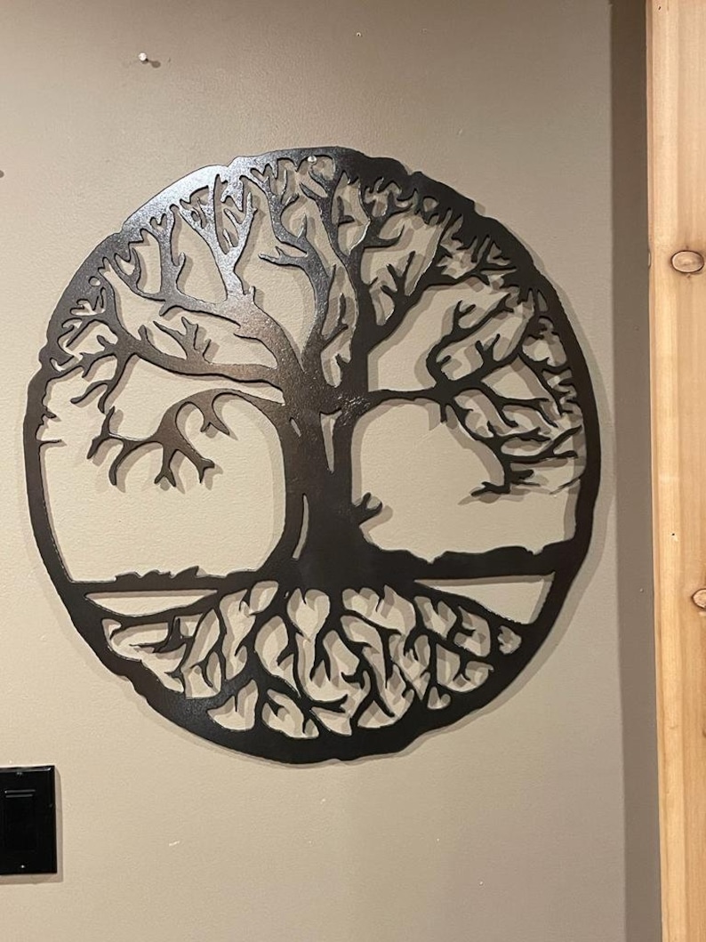 Steel Tree of Life Sign - Etsy
